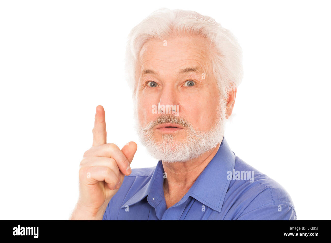 Handsome elderly man has an idea Stock Photo - Alamy
