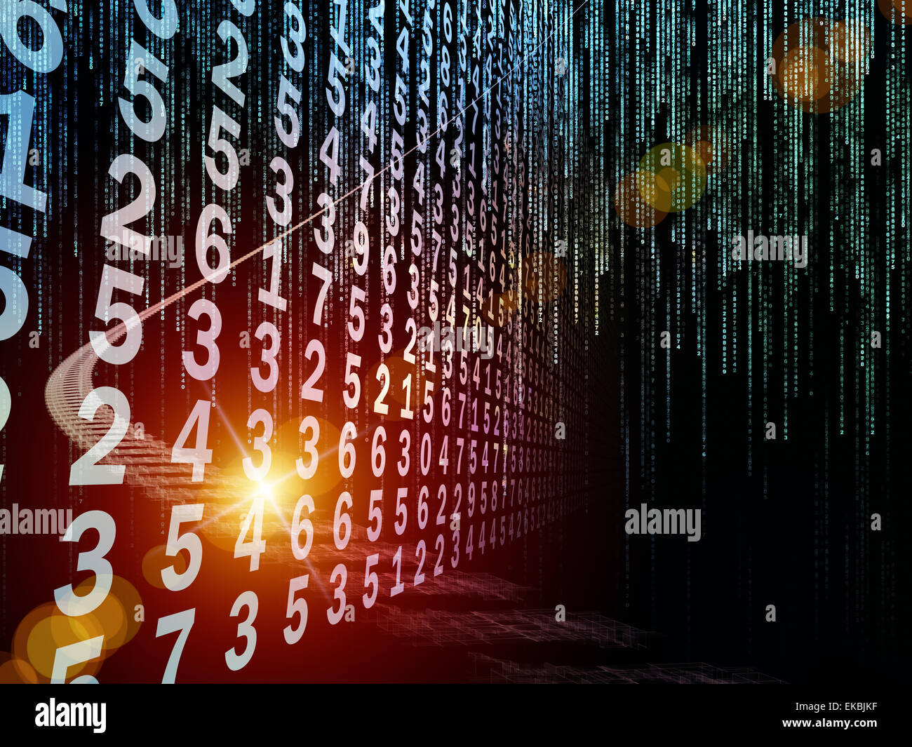 Vision of Information Stream Stock Photo - Alamy