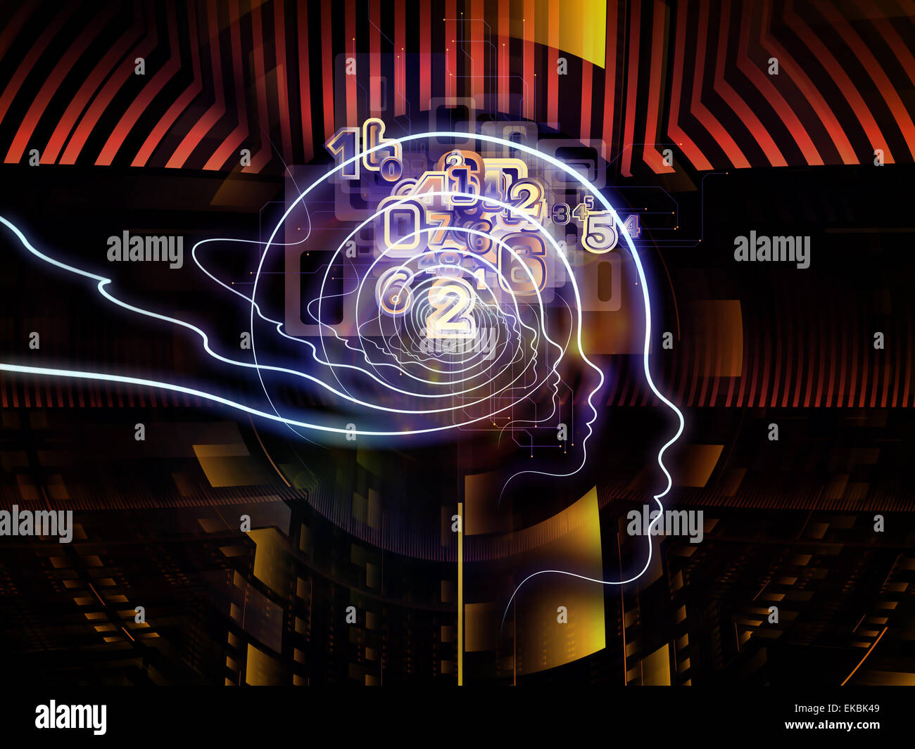 Virtual Human Technology Stock Photo - Alamy