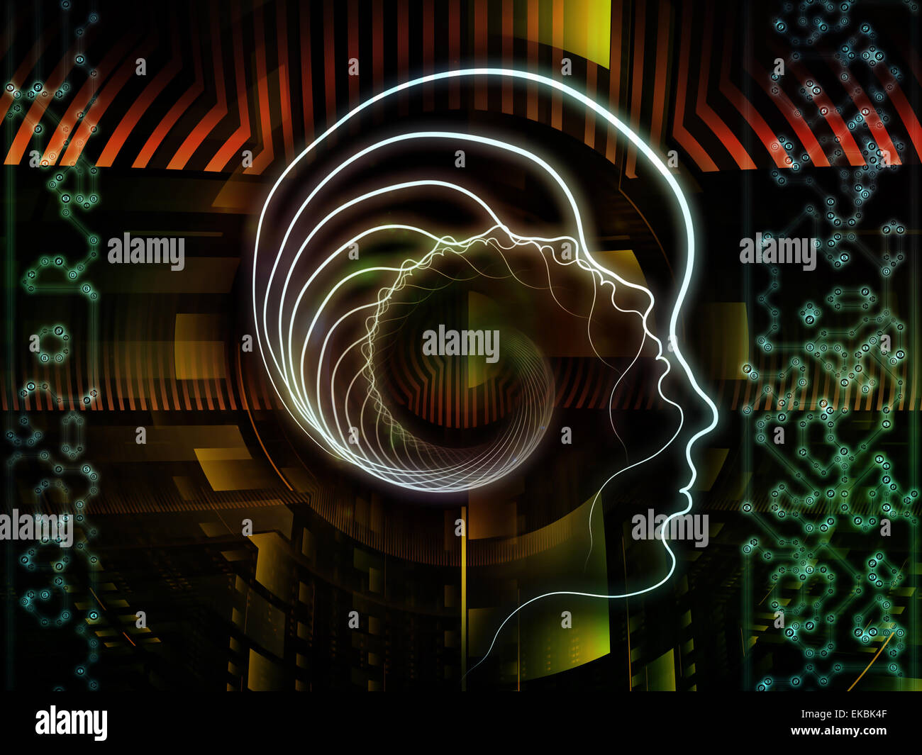Vision of Human Technology Stock Photo - Alamy