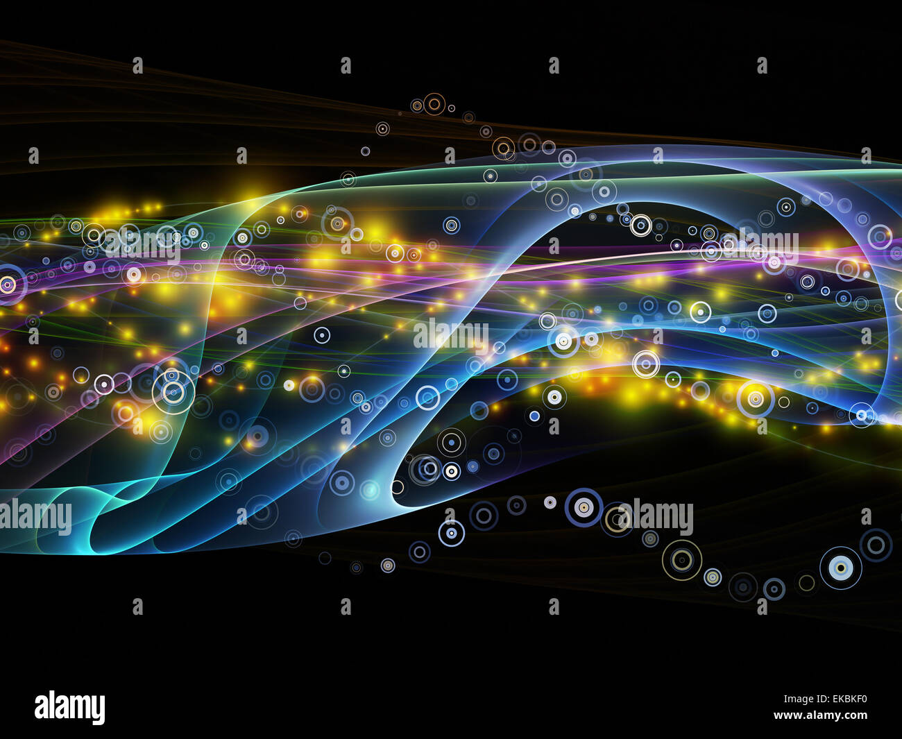 Conceptual Dynamic Network Stock Photo - Alamy