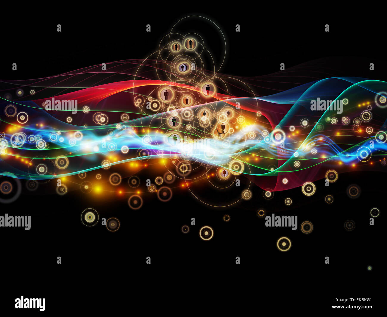 Advance of Dynamic Network Stock Photo - Alamy
