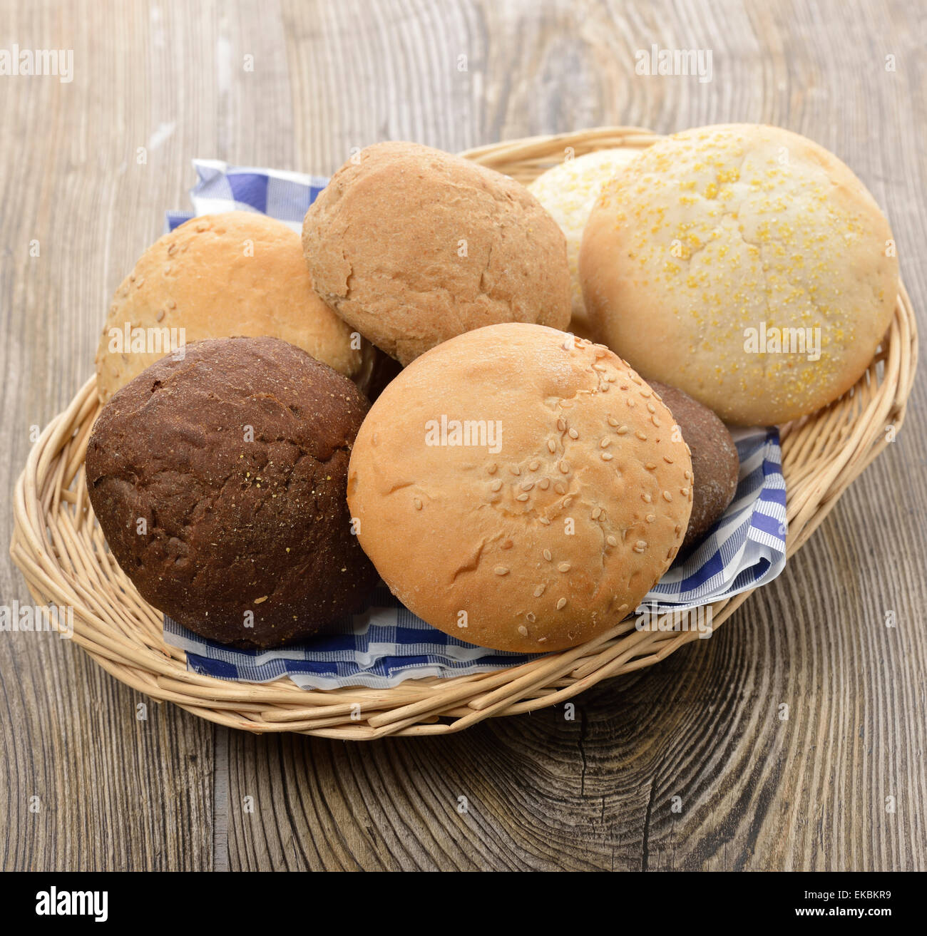 Bread Buns Assortment Stock Photo - Alamy