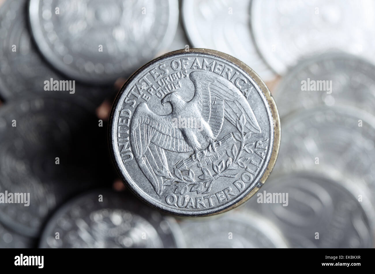 Old quarter coin usa hi-res stock photography and images - Alamy