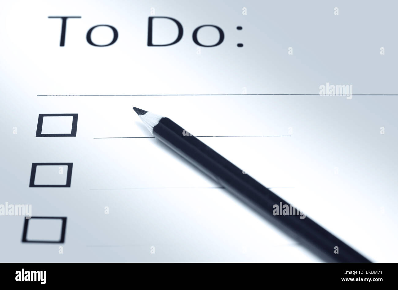 To do list Stock Photo - Alamy