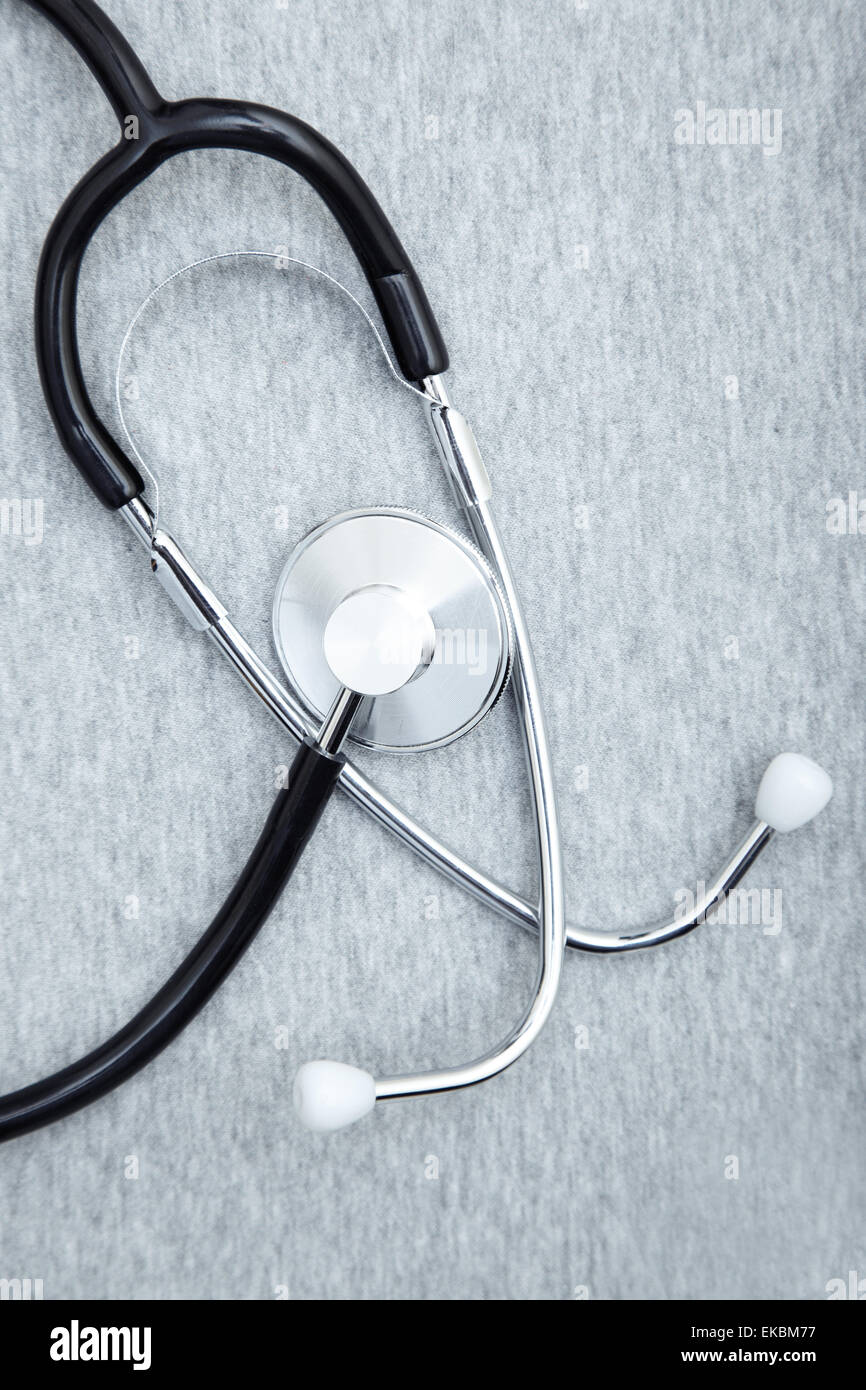 Stethoscope on black shiny background hi-res stock photography and ...