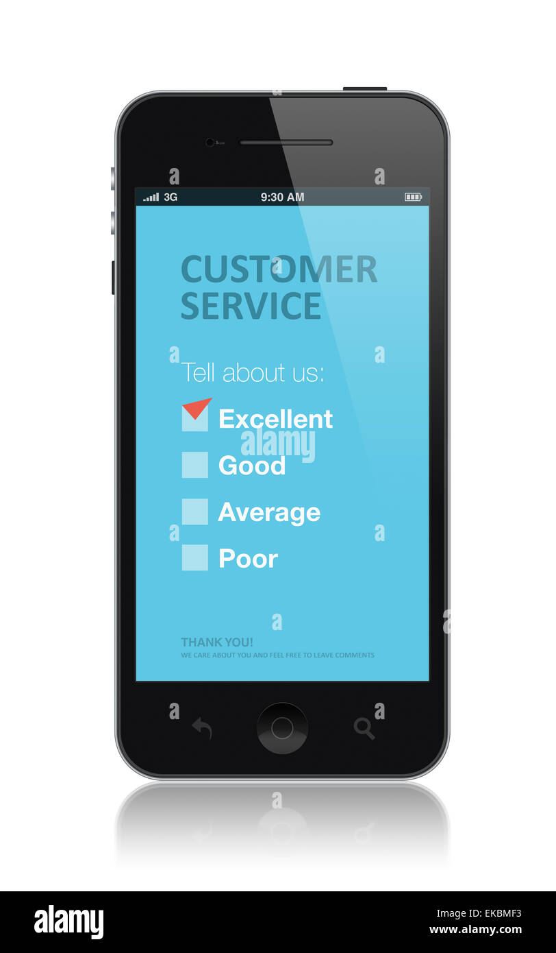 Online survey rating form Cut Out Stock Images & Pictures - Alamy