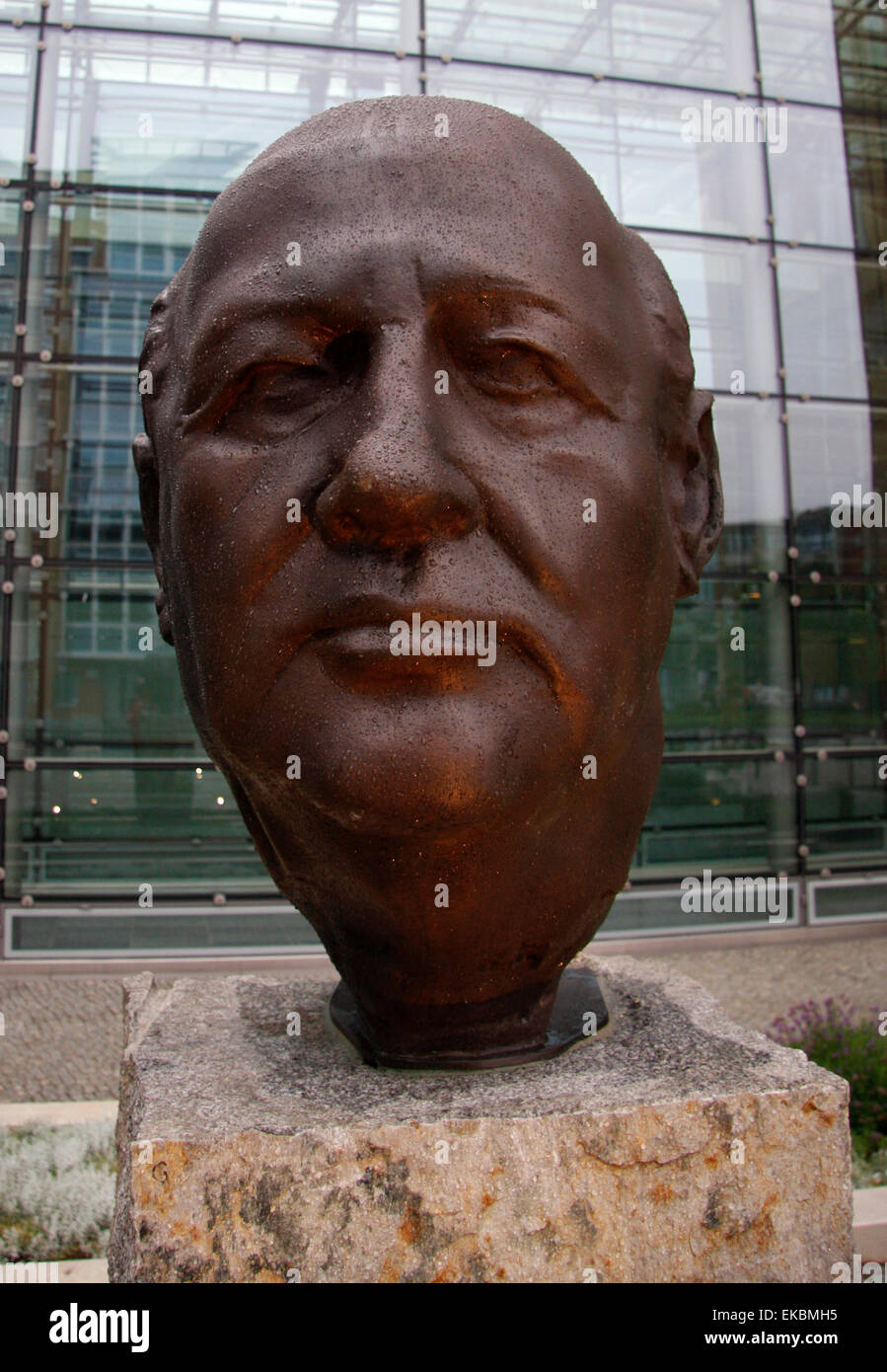 JUNE 2011 - BERLIN: a statue of former president of the Soviet Union ...