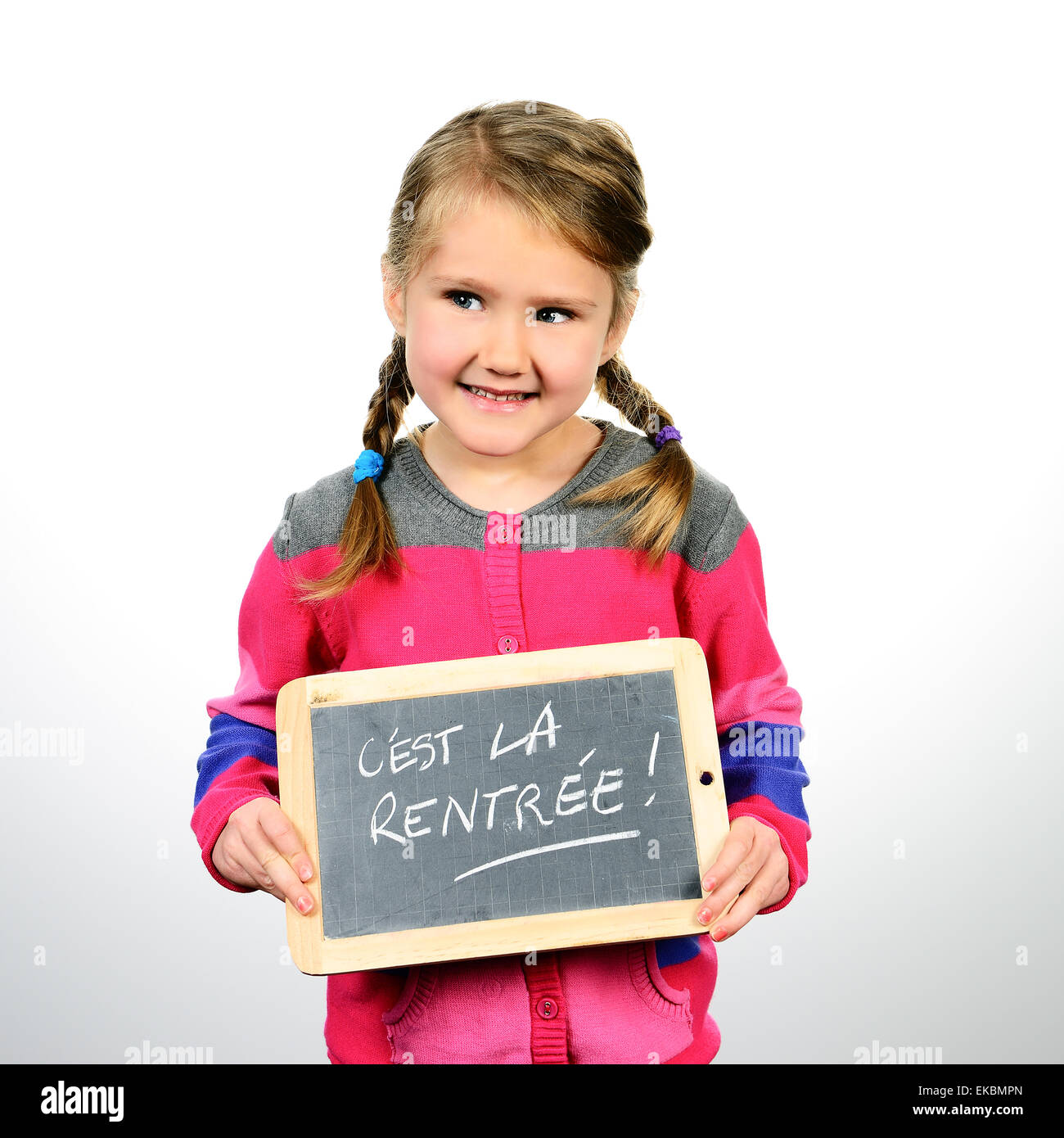 happy school girl Stock Photo - Alamy
