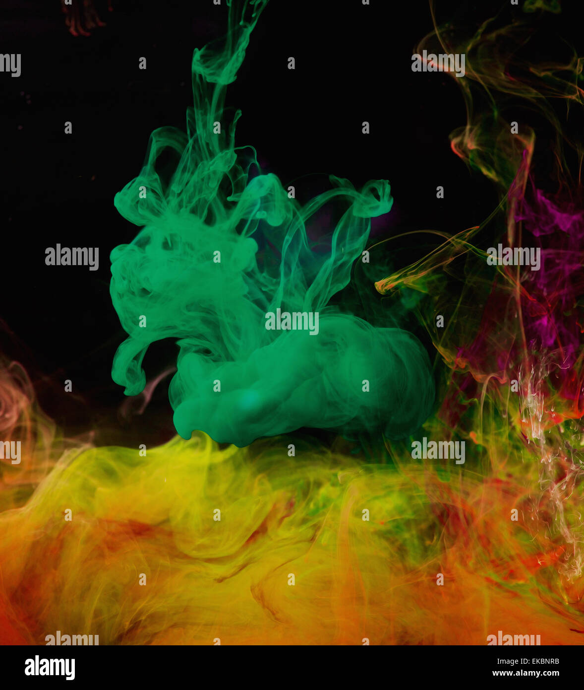 inks in water Stock Photo - Alamy