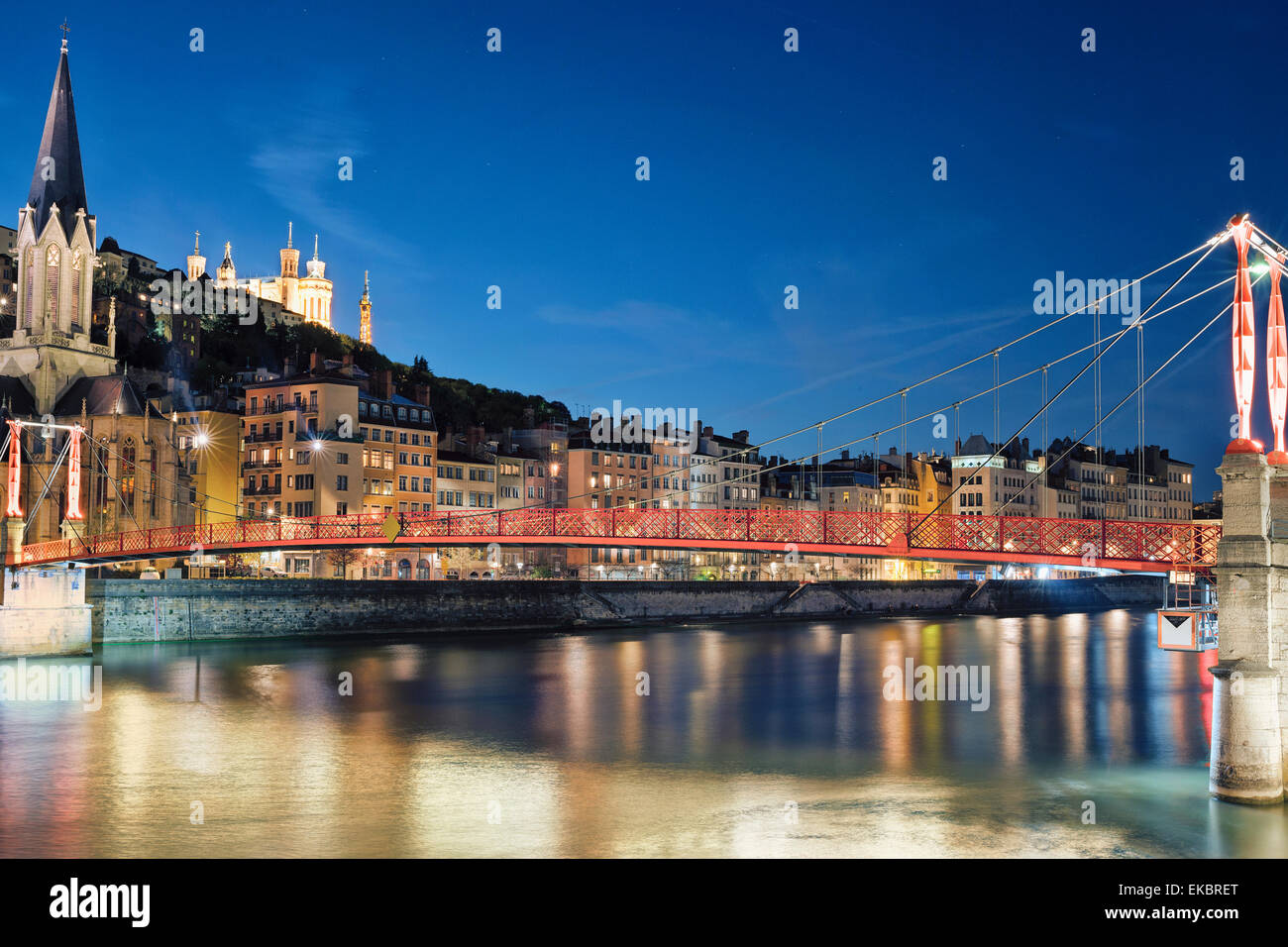 Famous view of river saone Stock Photo - Alamy