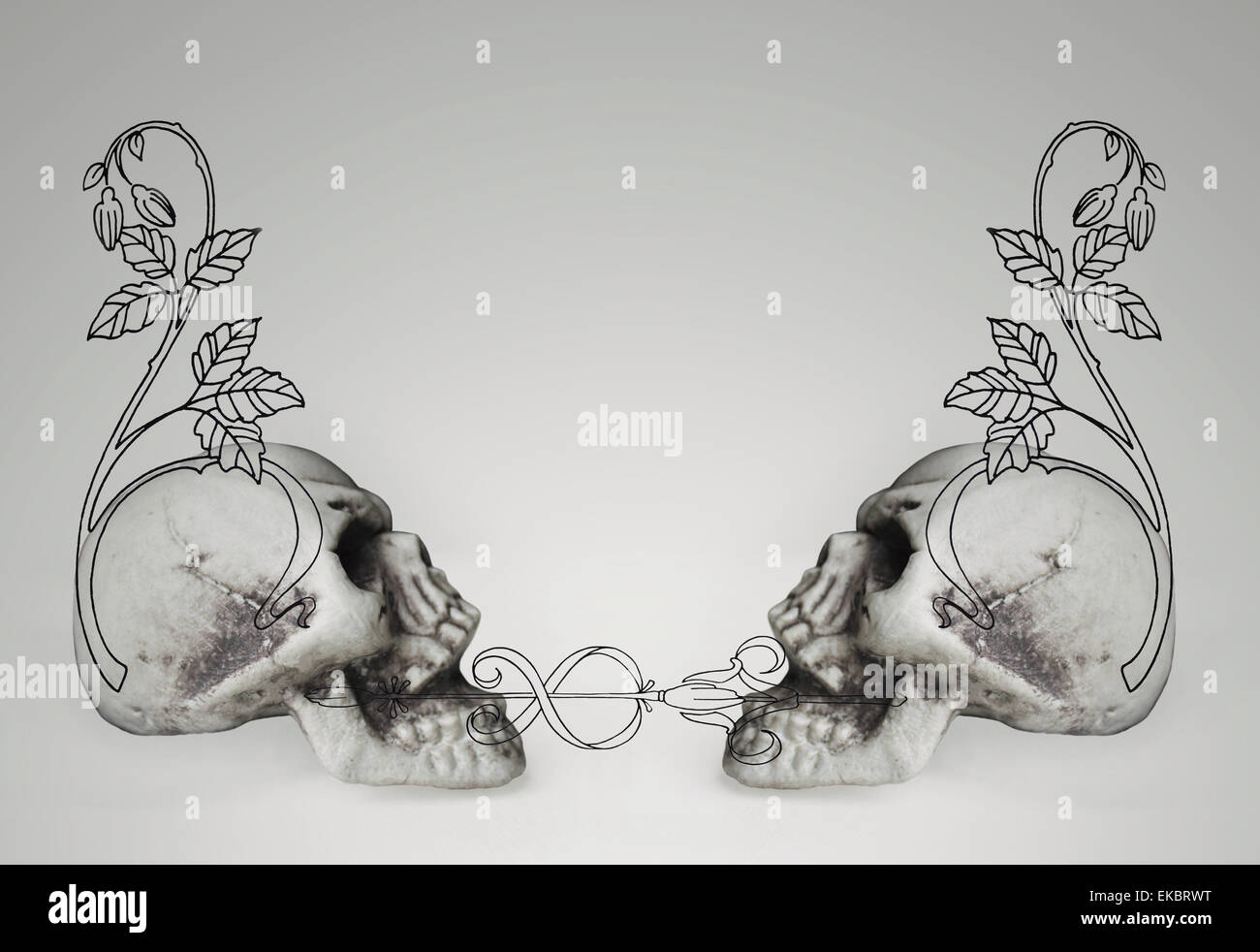 Gothic skulls hi-res stock photography and images - Alamy