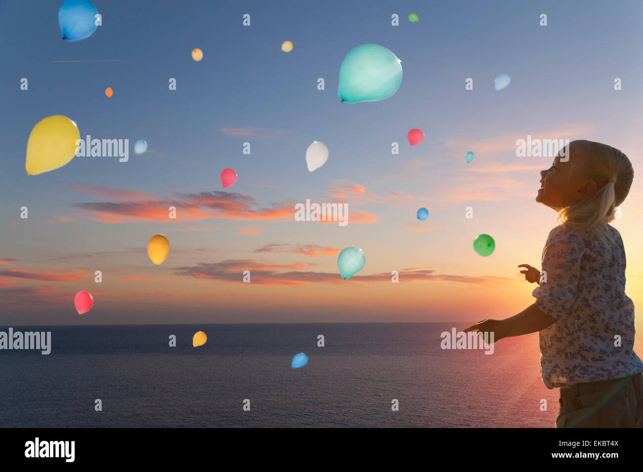 Balloons floating away hi-res stock photography and images - Alamy