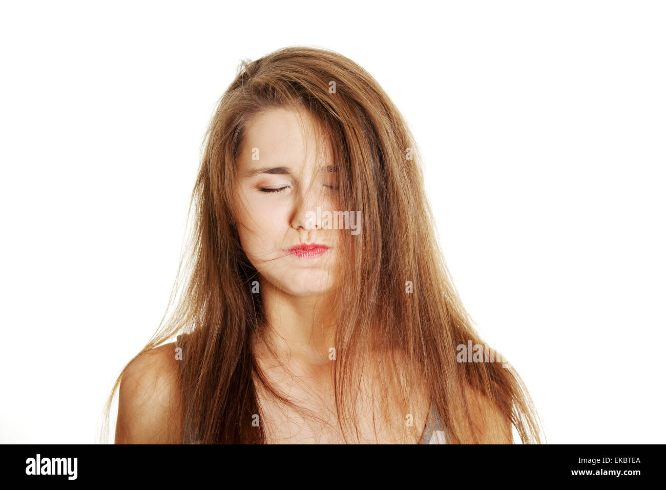 Teenage girl depression Stock Photo - Alamy