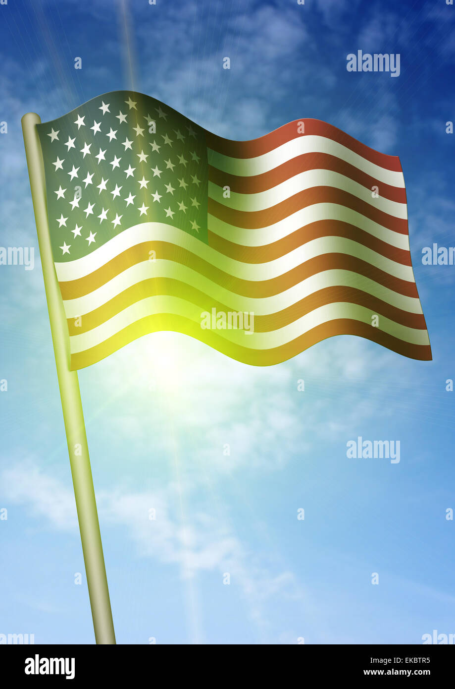 American flag america star stripe nation usa us hi-res stock ...