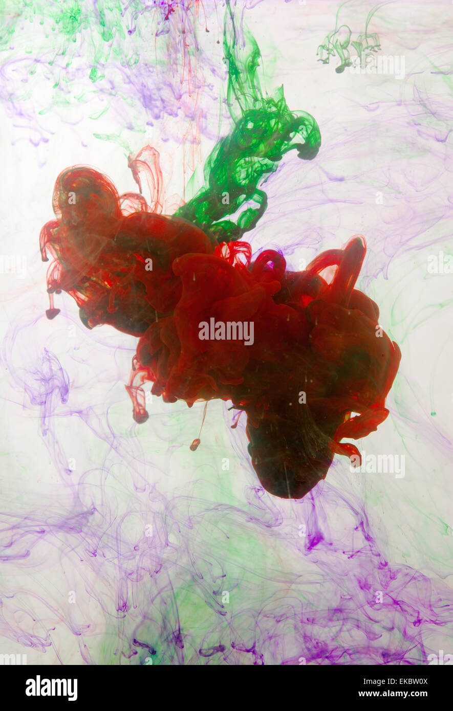 inks in water Stock Photo - Alamy