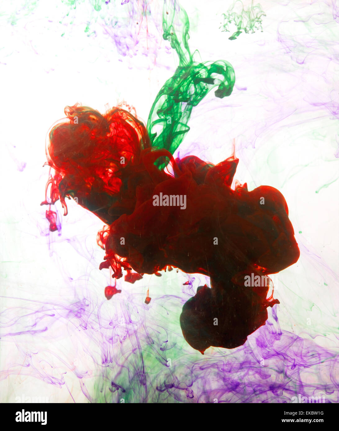 inks in water Stock Photo - Alamy