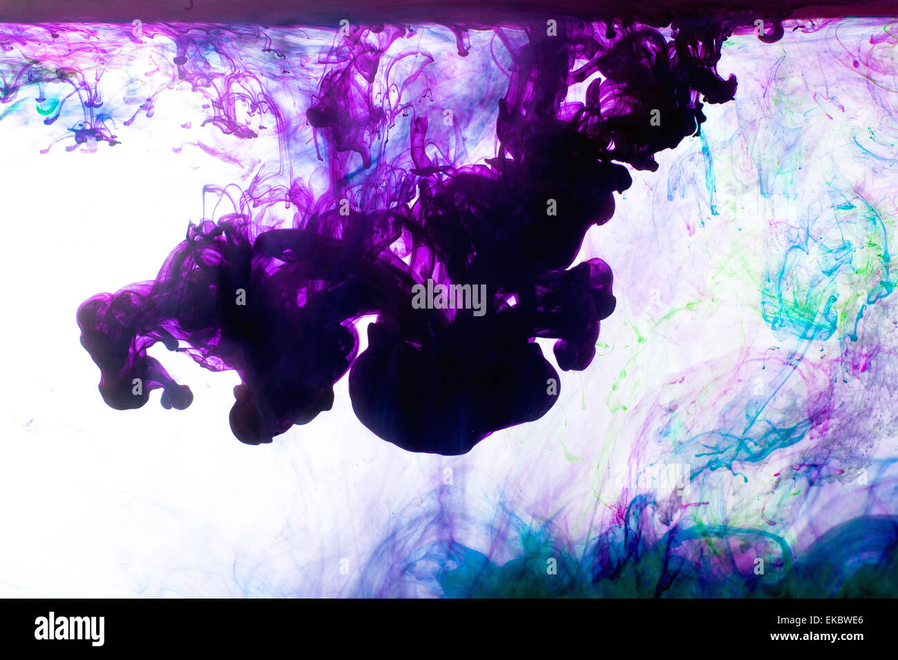 inks in water Stock Photo - Alamy