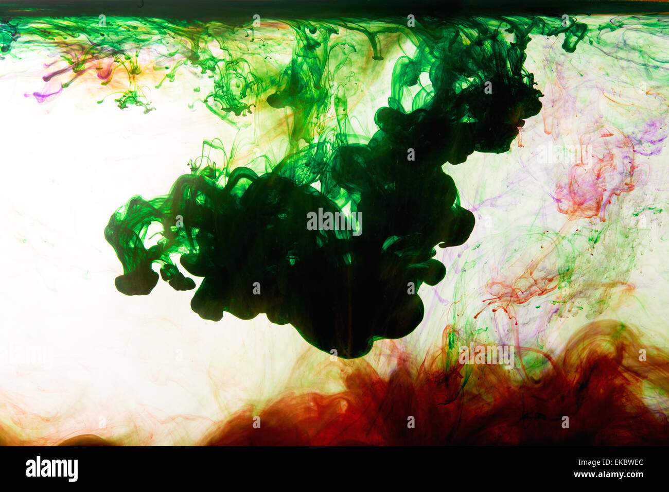 inks in water Stock Photo - Alamy