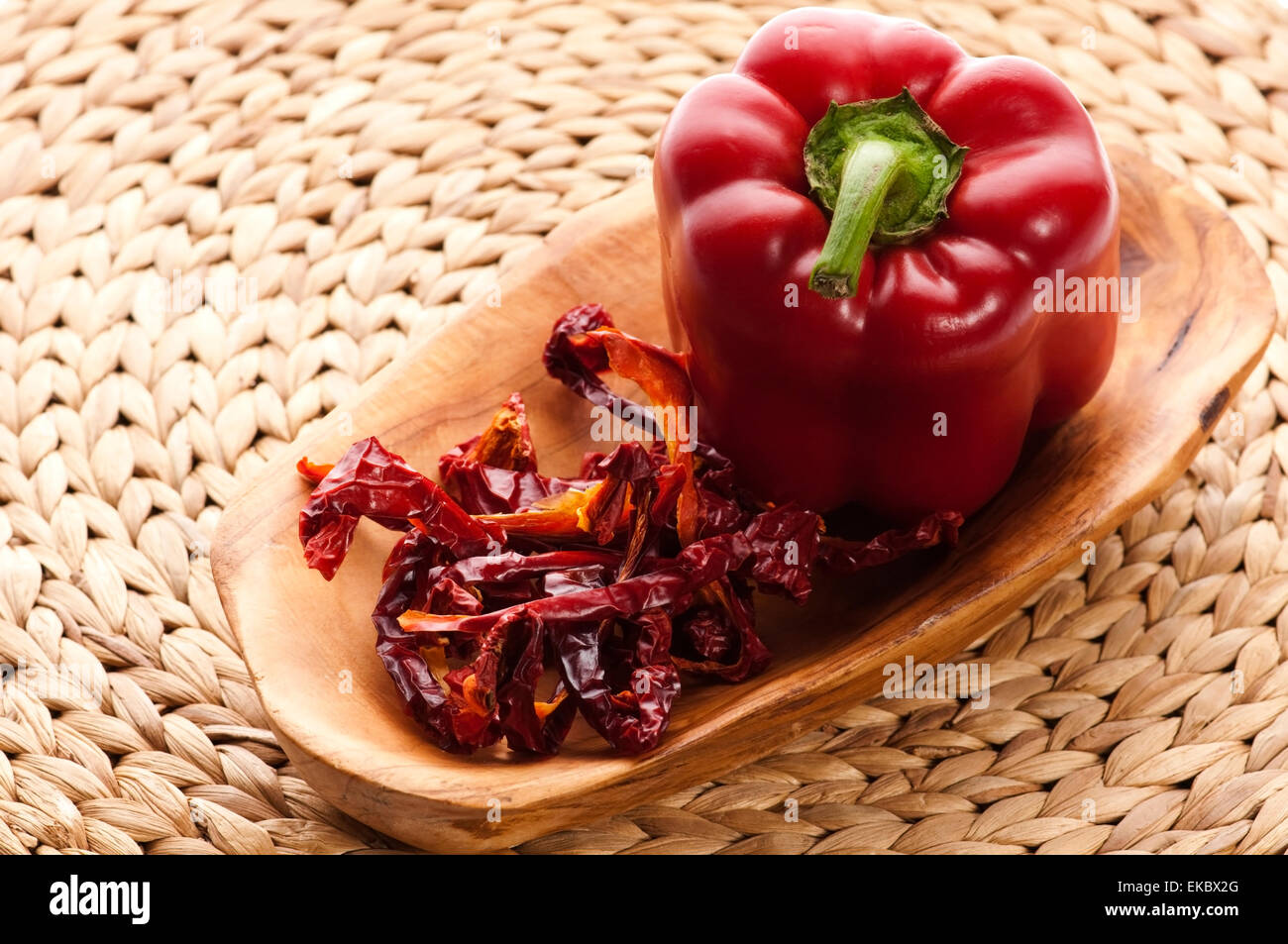 Dried red pepper Stock Photo - Alamy