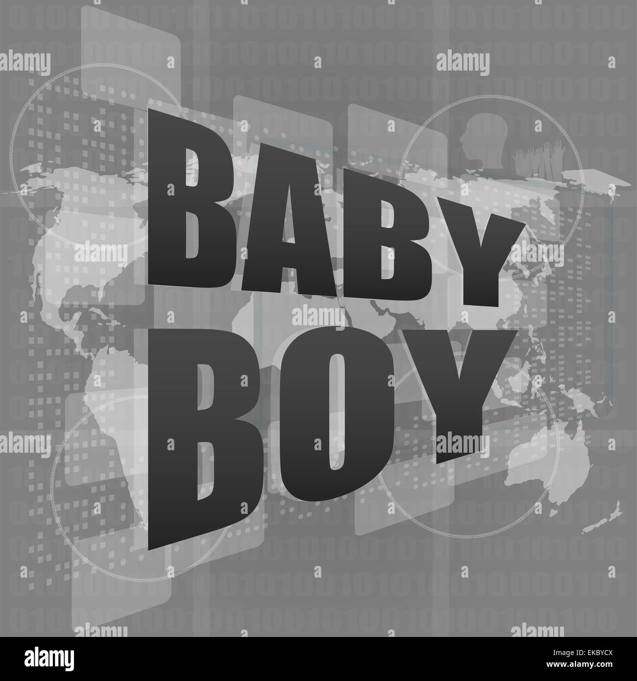 kid word on a virtual digital background Stock Photo - Alamy