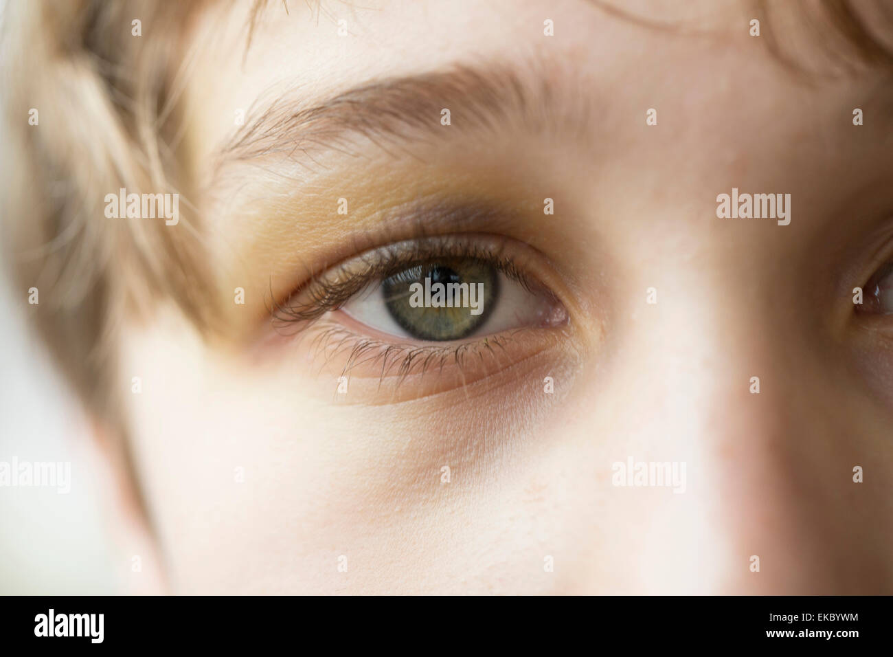 Close up of boy's eye Stock Photo - Alamy