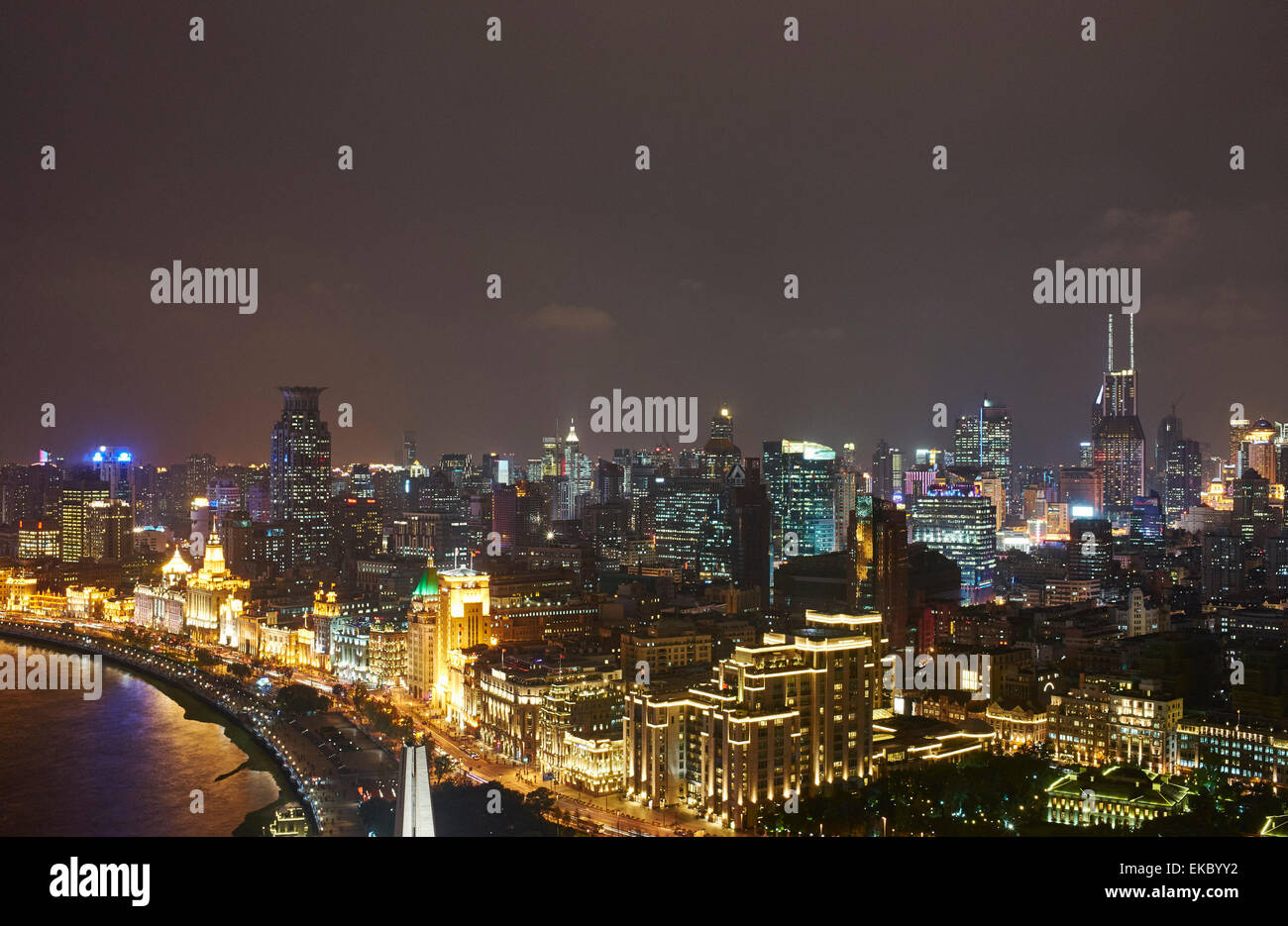 The Bund at night, Shanghai, China Stock Photo - Alamy