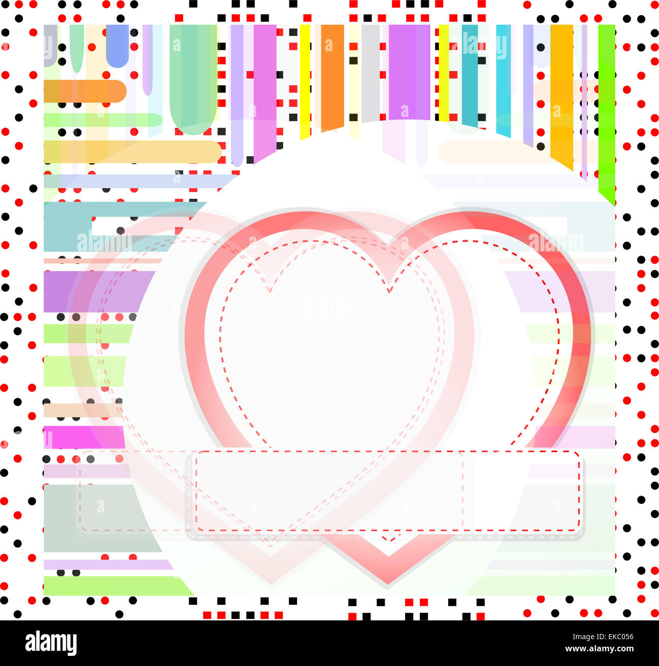 Valentine's day invitation background with abstract hearts Stock Photo ...