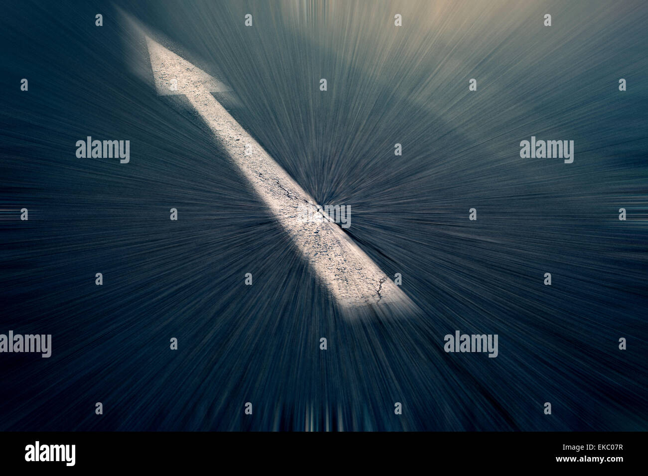 asphalt with arrow speed Stock Photo - Alamy