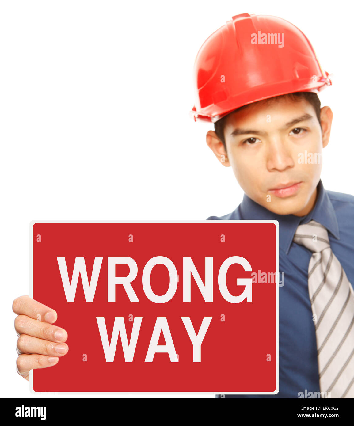 Warning wrong way sign red sign hi-res stock photography and images - Alamy