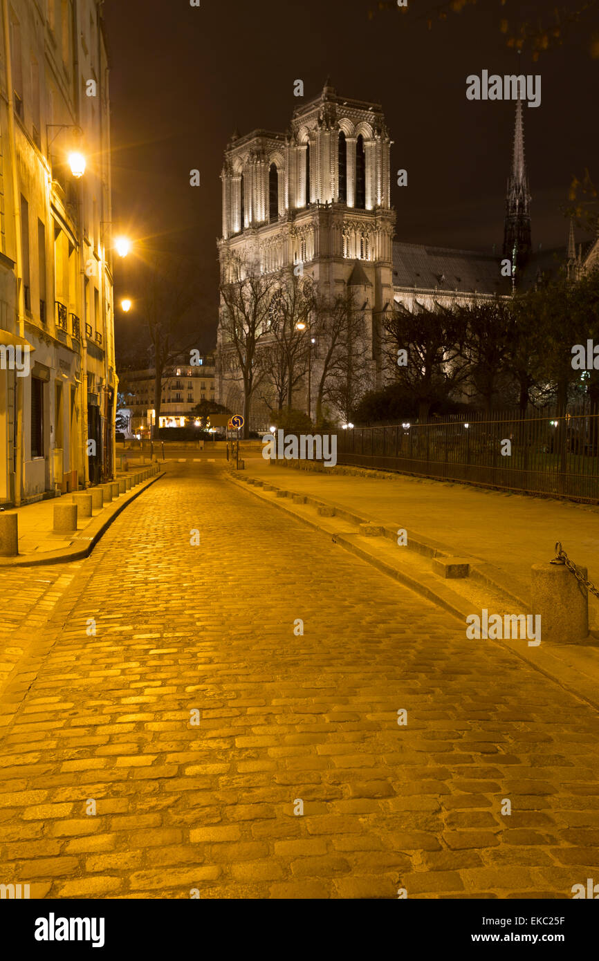 Paris Street At Night