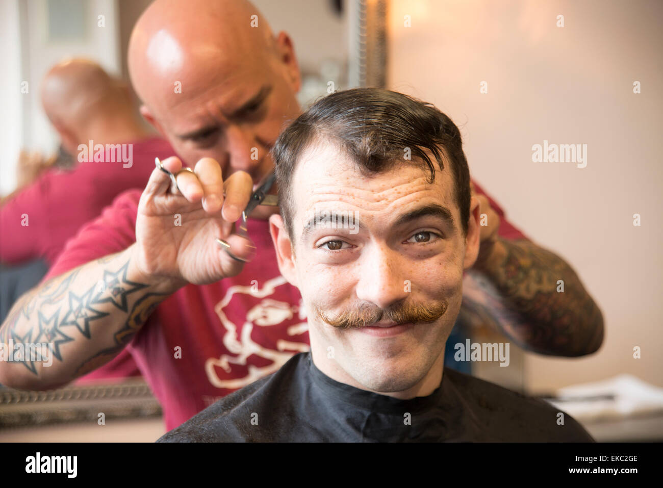Old man moustache white hair hi-res stock photography and images - Alamy