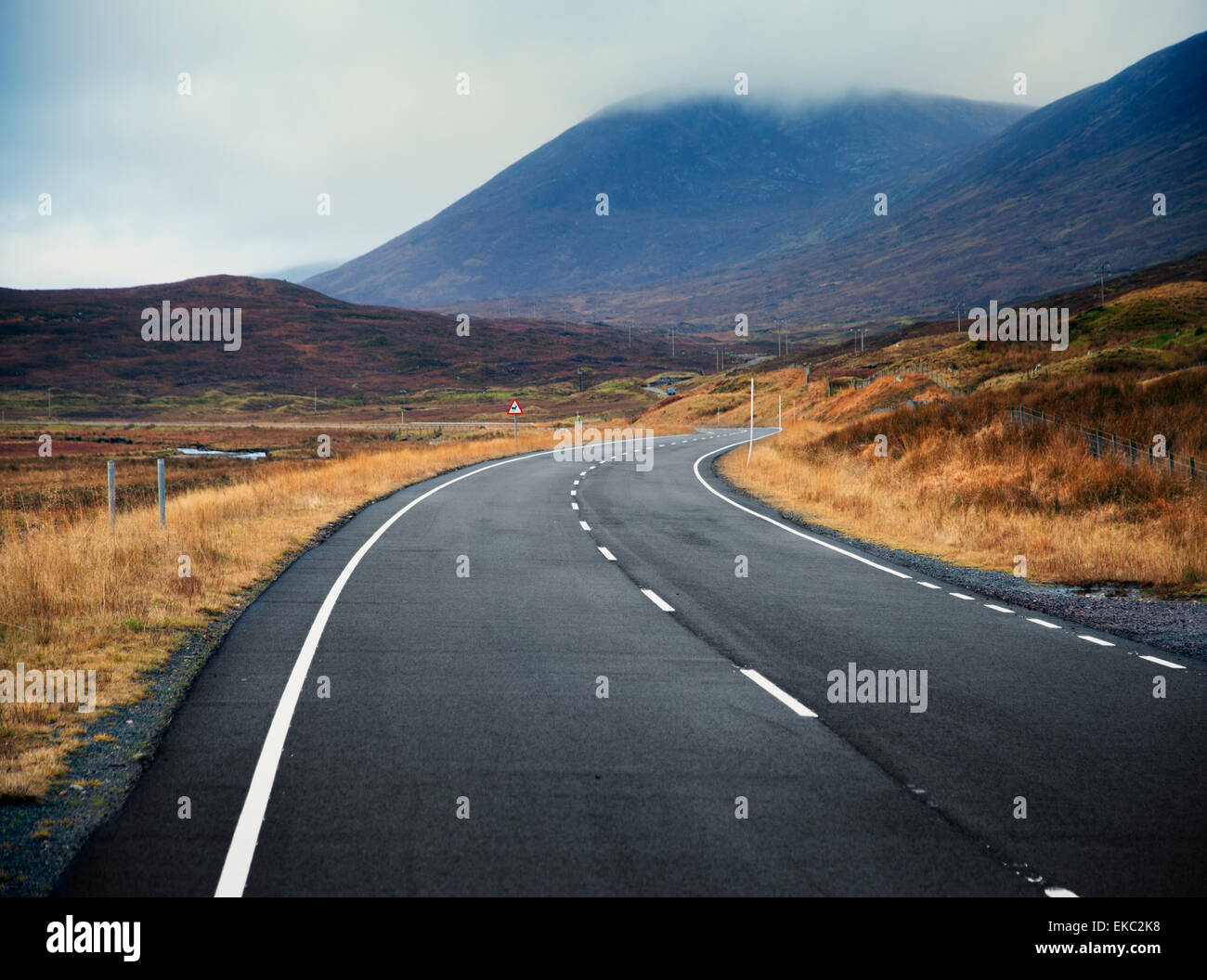 Rural road, Assynt, Scotland, UK Stock Photo - Alamy