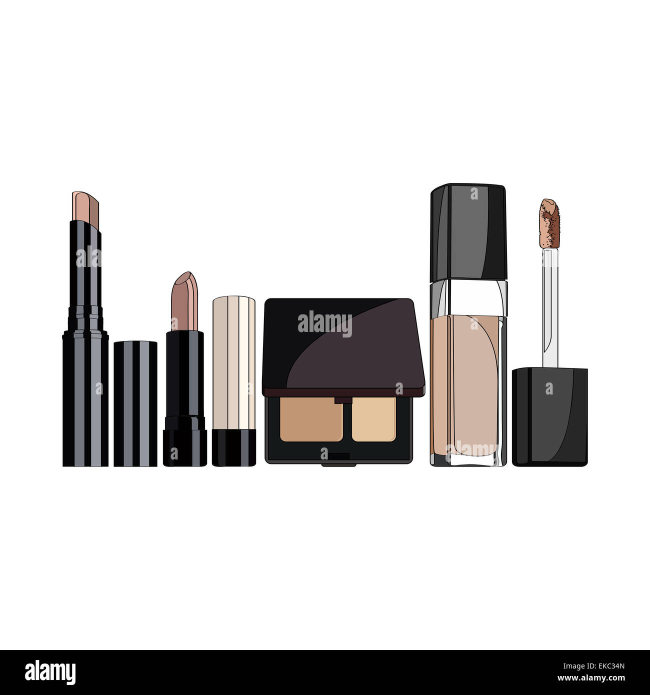Sample cosmetic bottle Cut Out Stock Images & Pictures - Alamy