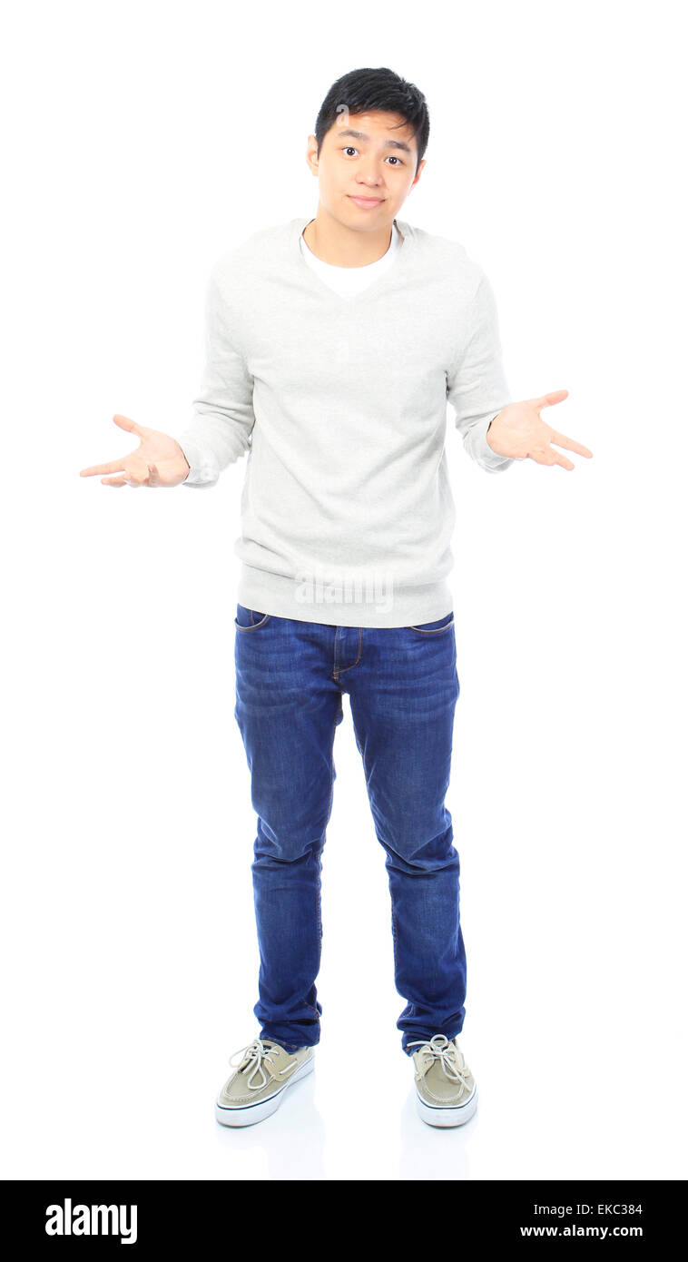 Teenage student confused Cut Out Stock Images & Pictures - Alamy