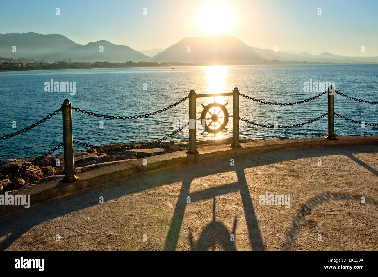 Promenade by the sea Stock Photo - Alamy