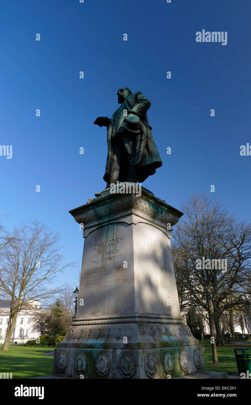 Statue of John Cory by Sir William Goscombe John, Coal owner and ...