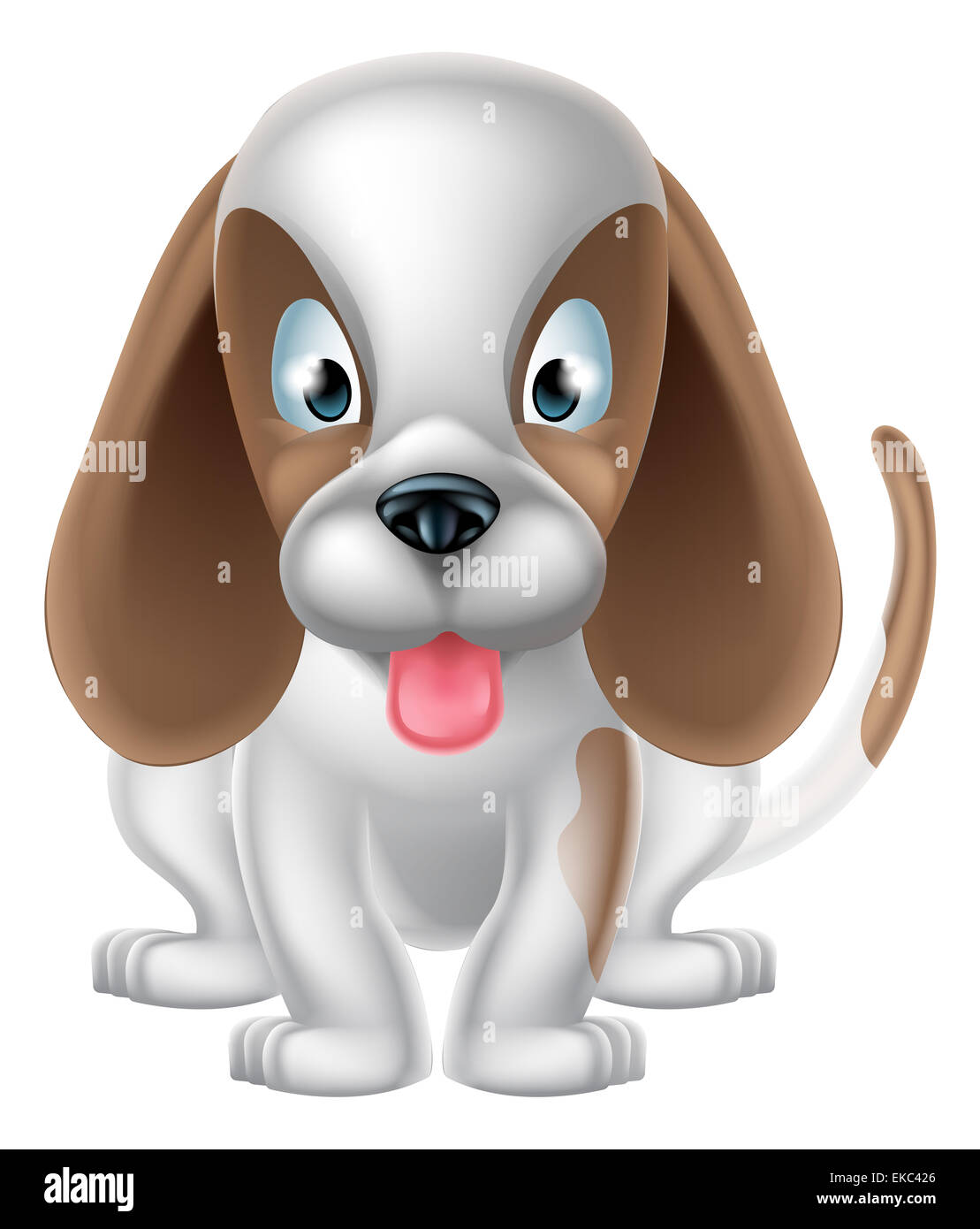 Cute little white dog Cut Out Stock Images & Pictures - Alamy