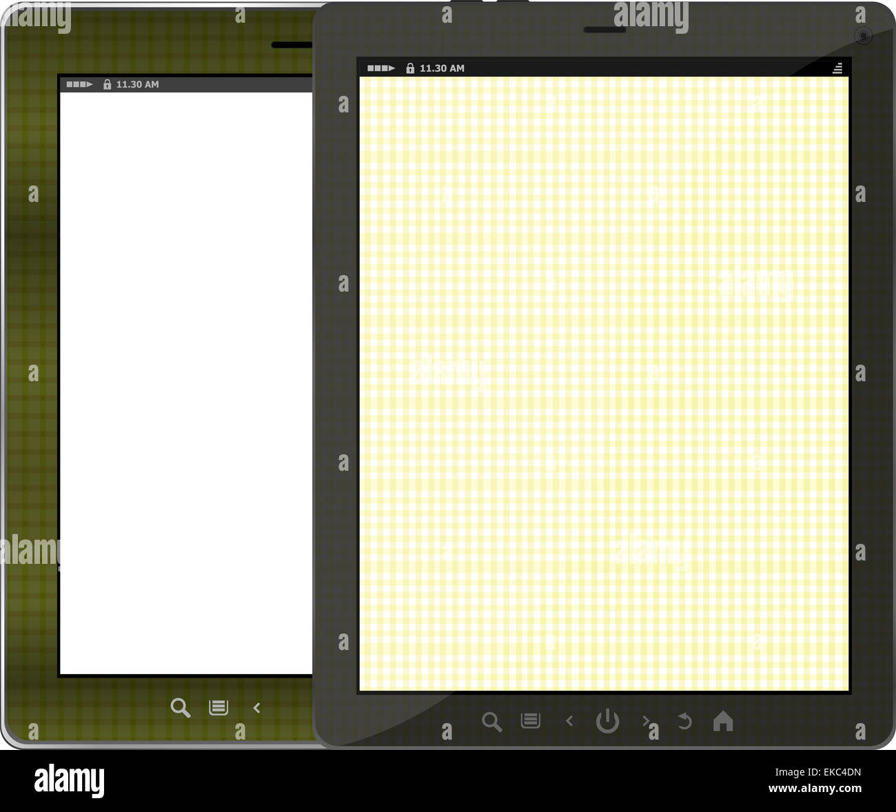Touchscreen tablet set Stock Photo - Alamy