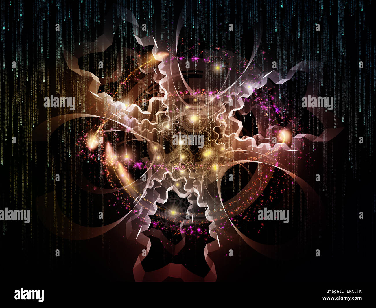 Numbers of Technology Stock Photo - Alamy