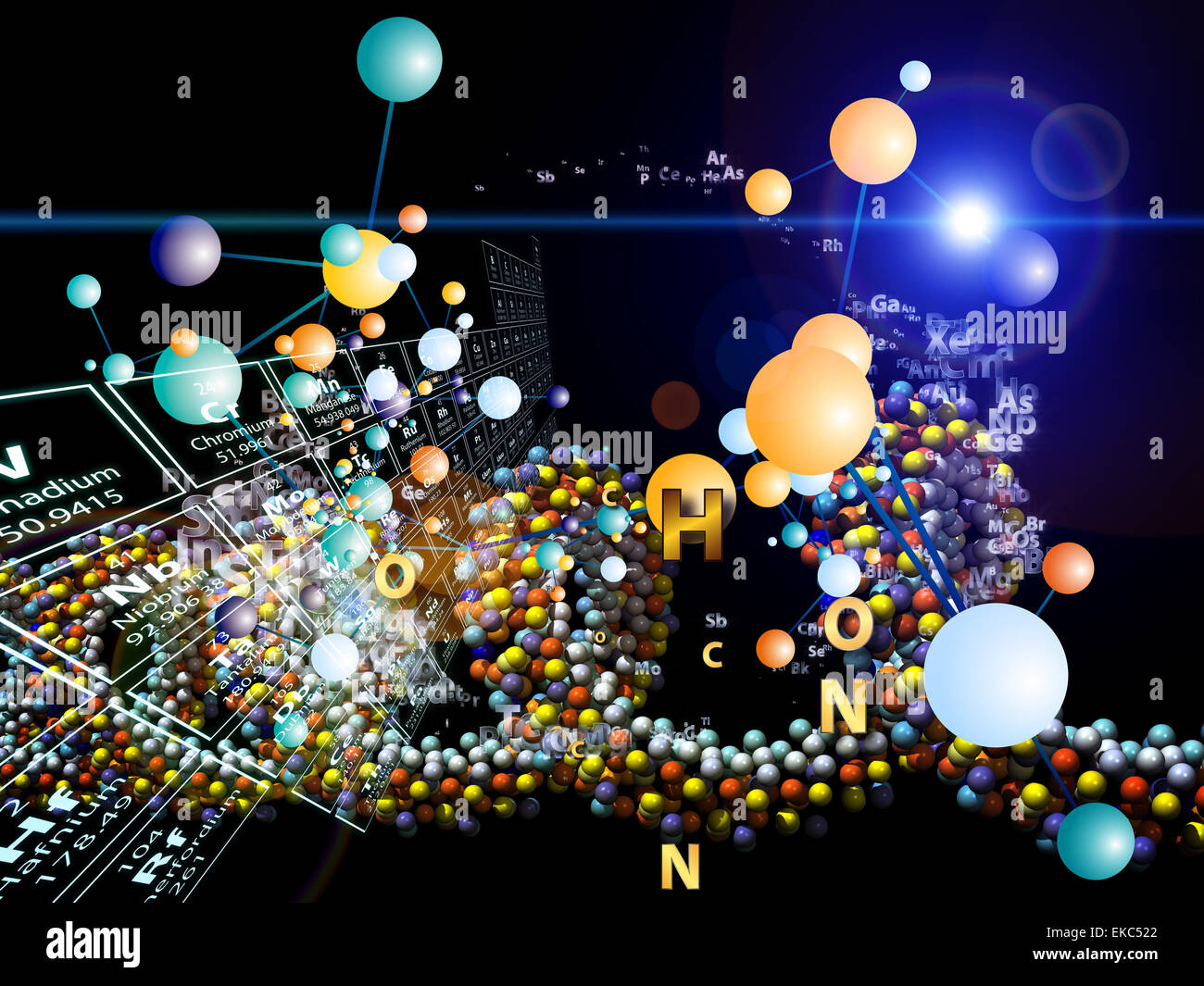 Colorful Chemical Elements Stock Photo - Alamy