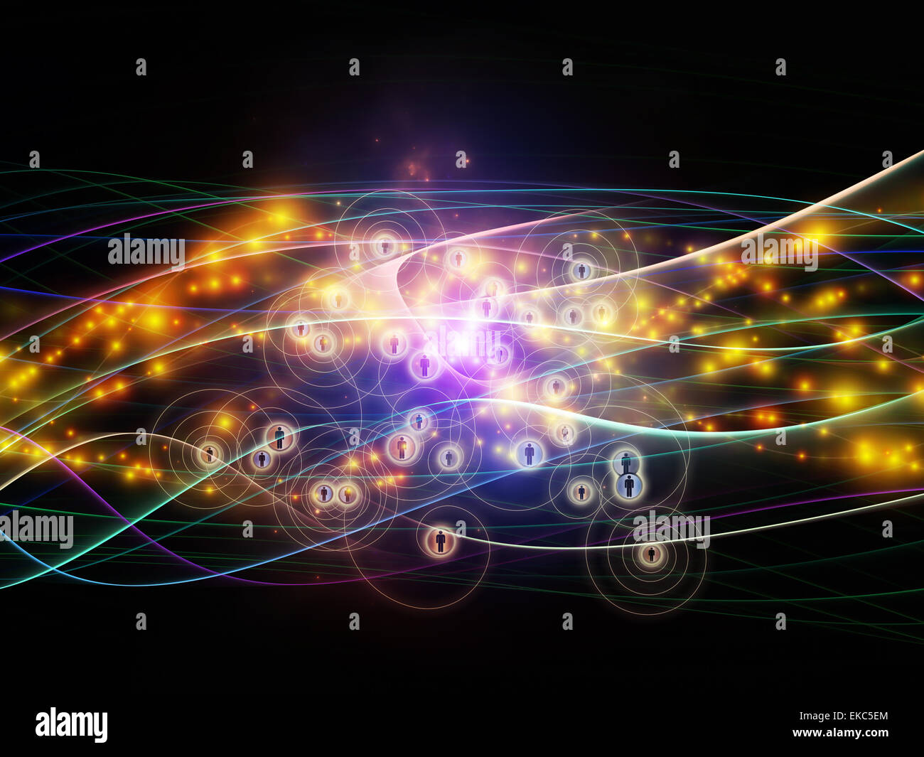 Realms of Dynamic Network Stock Photo - Alamy