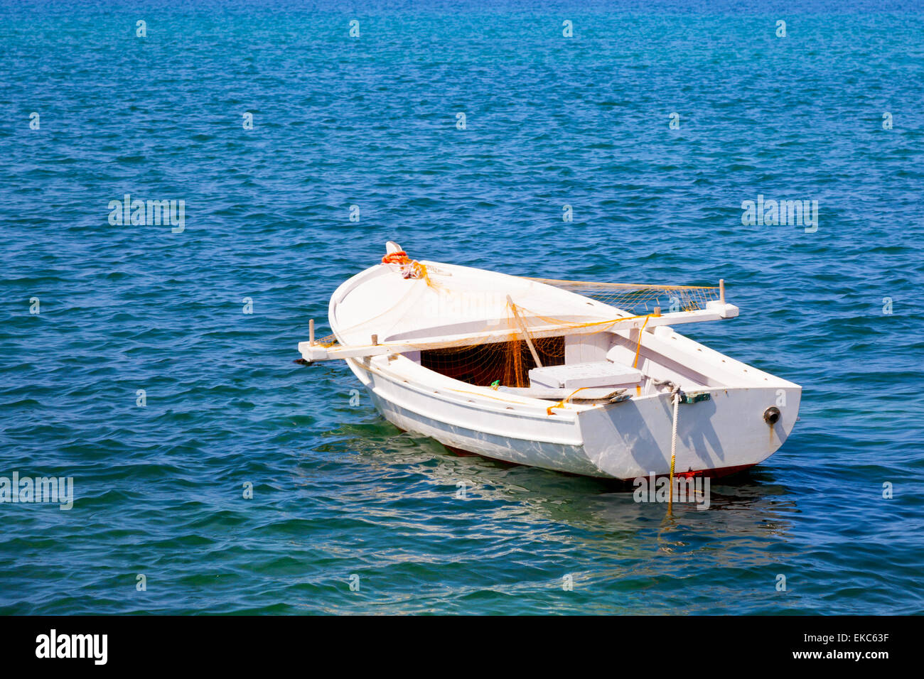 Boat in water. Old wooden boat Stock Photo - Alamy