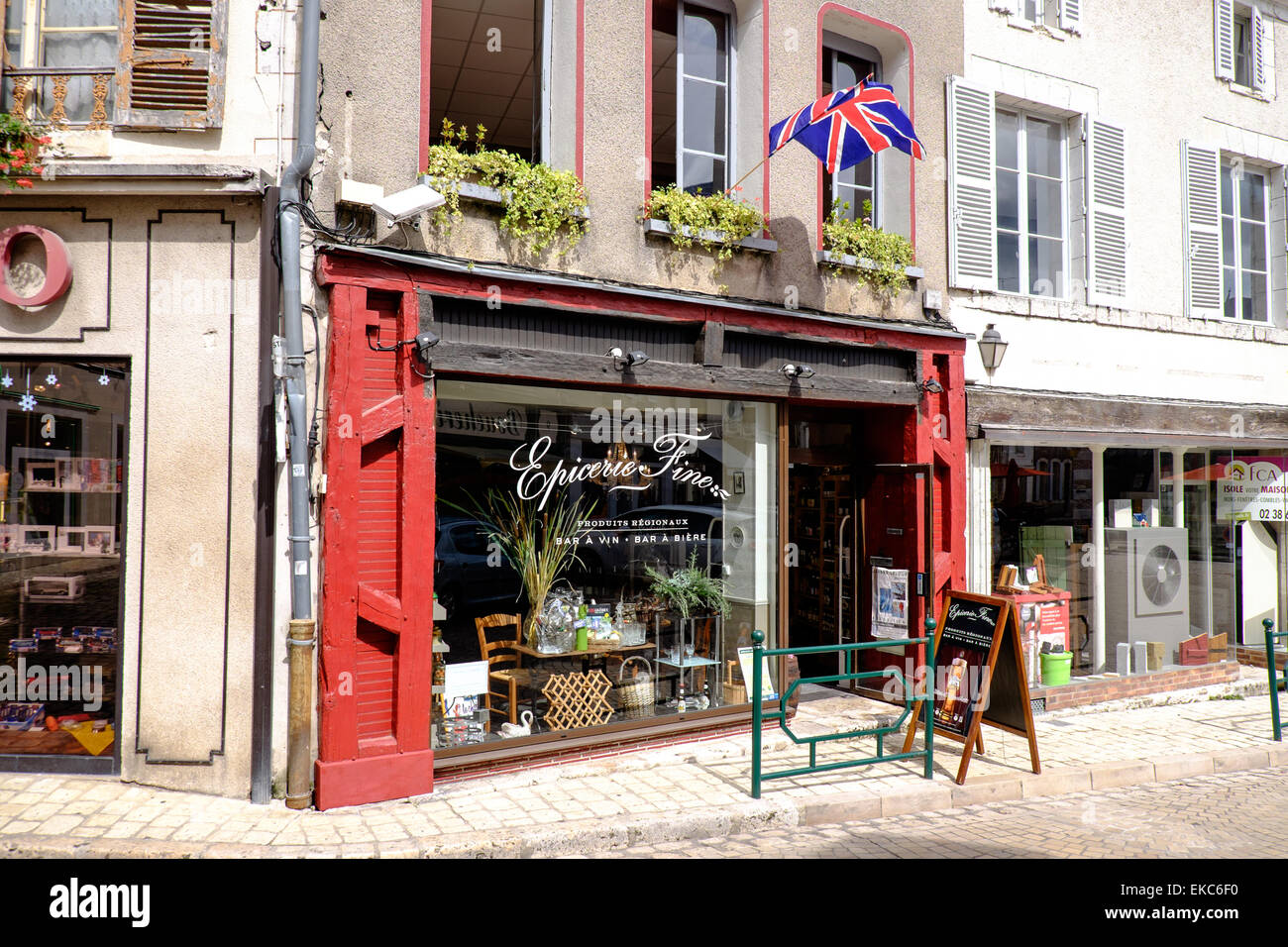 Town centre of Beaugency, France Stock Photo - Alamy