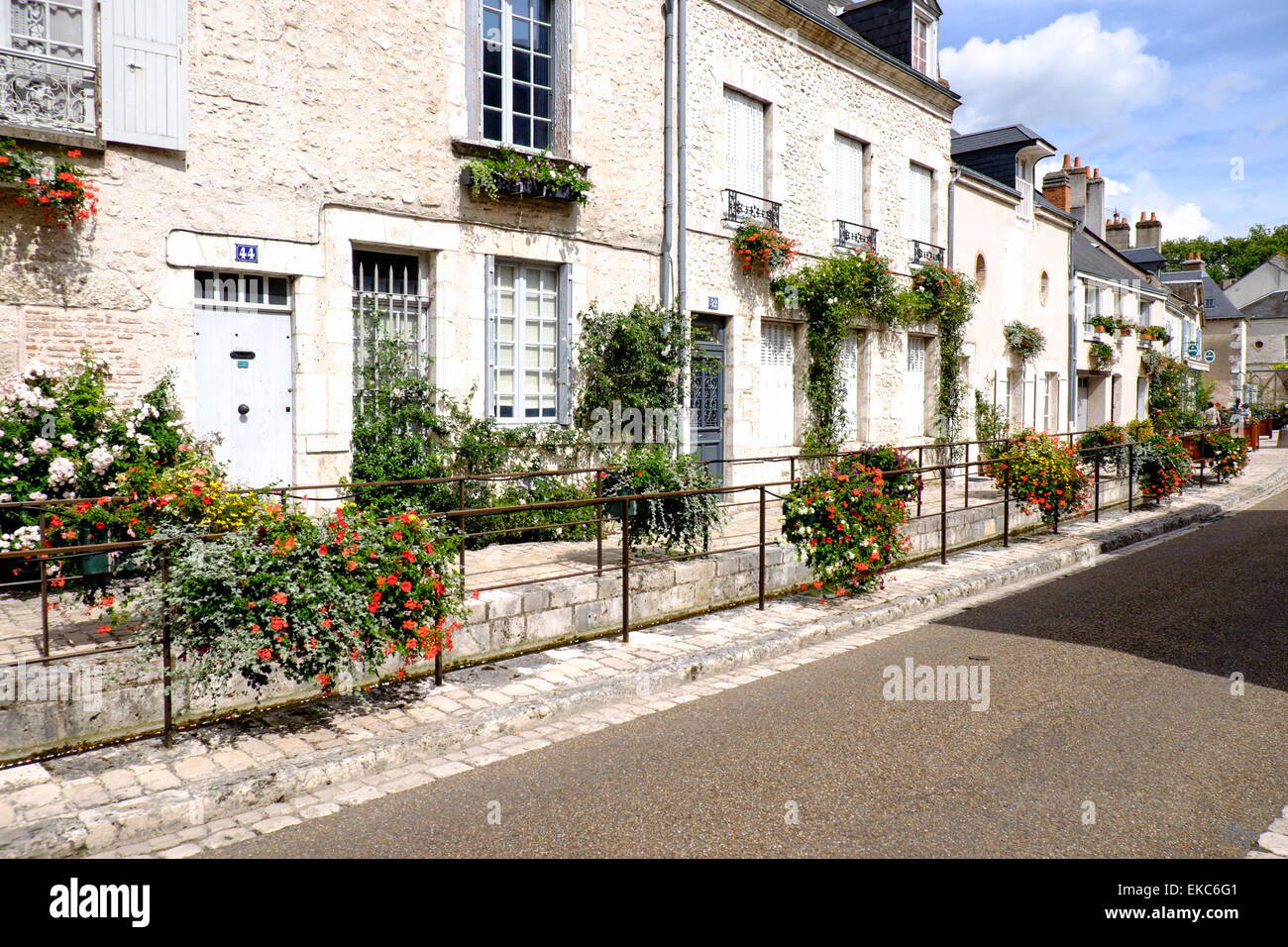 Town centre of Beaugency, France Stock Photo - Alamy