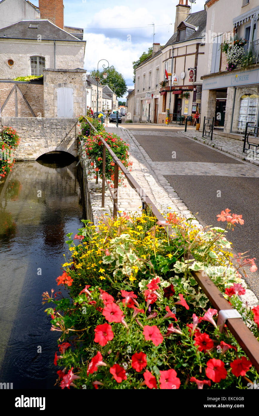 Town centre of Beaugency, France Stock Photo - Alamy