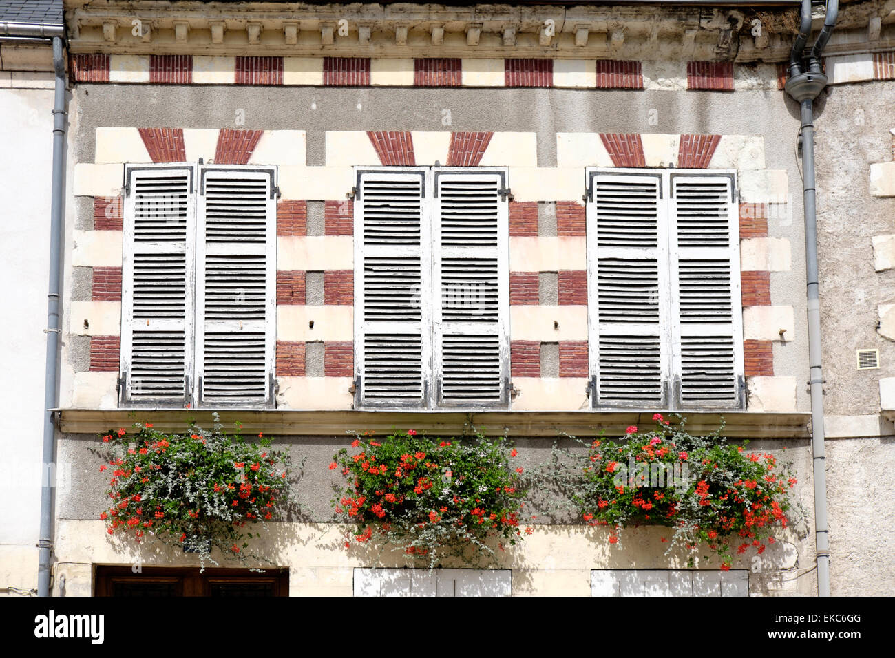 Town centre of Beaugency, France Stock Photo - Alamy