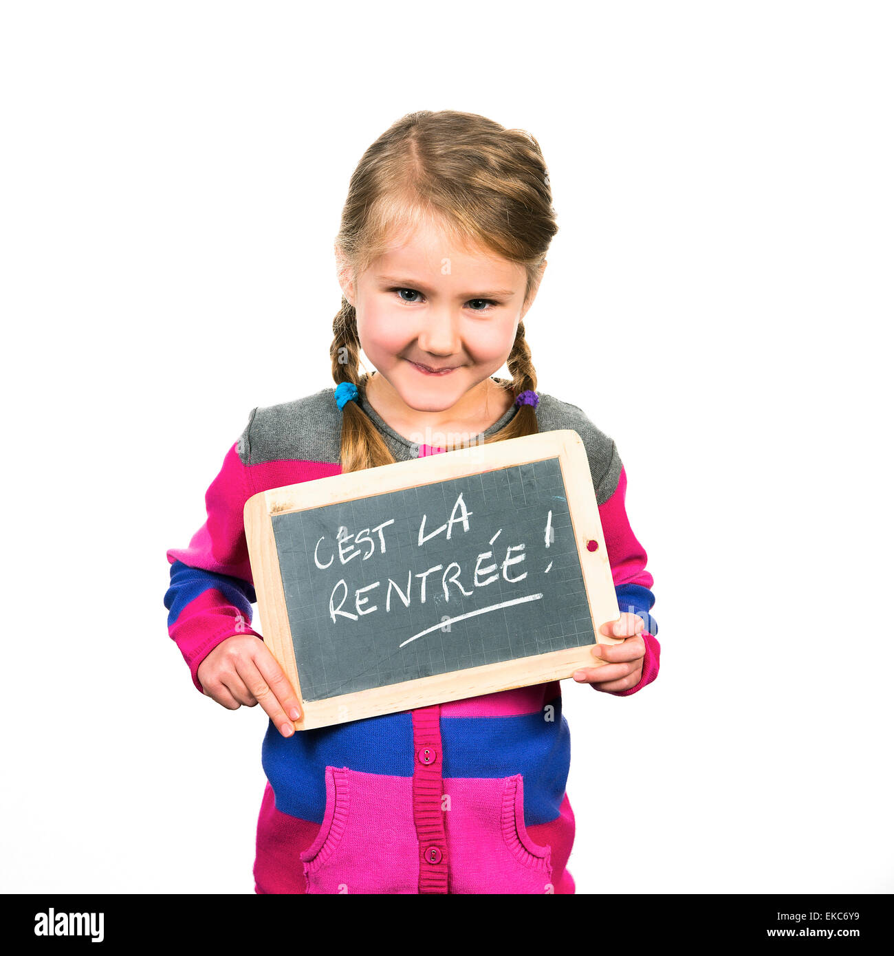 happy school girl Stock Photo - Alamy