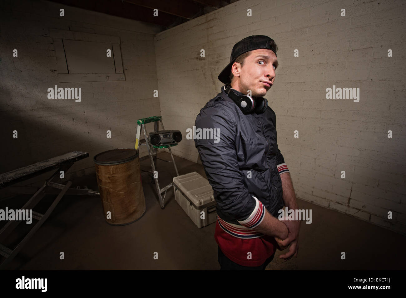 Rapper with Folded Arms Stock Photo - Alamy