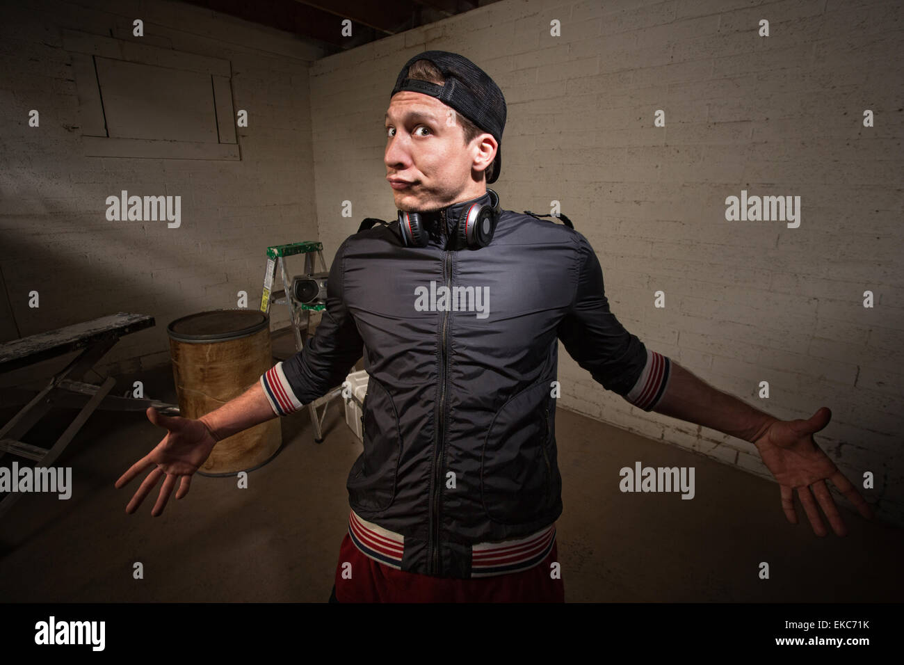 Man with Expression Stock Photo - Alamy